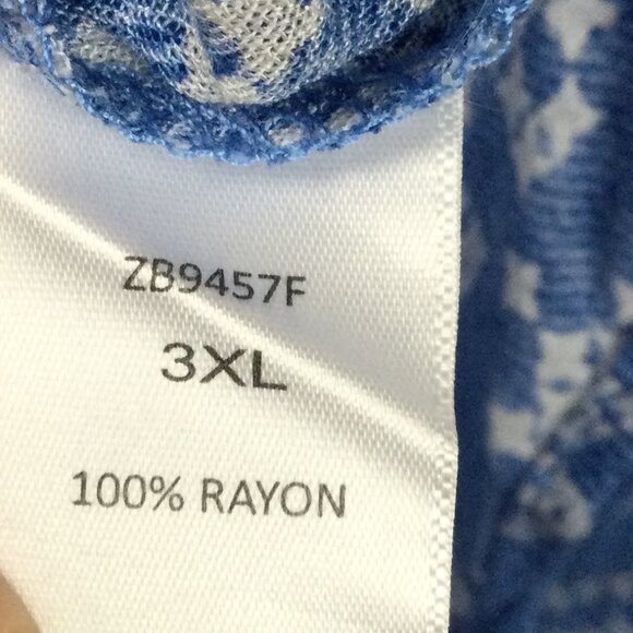 Zenobia | Dresses | Zenobia Dress Blue Summer Midi Sleeveless 3xl ...